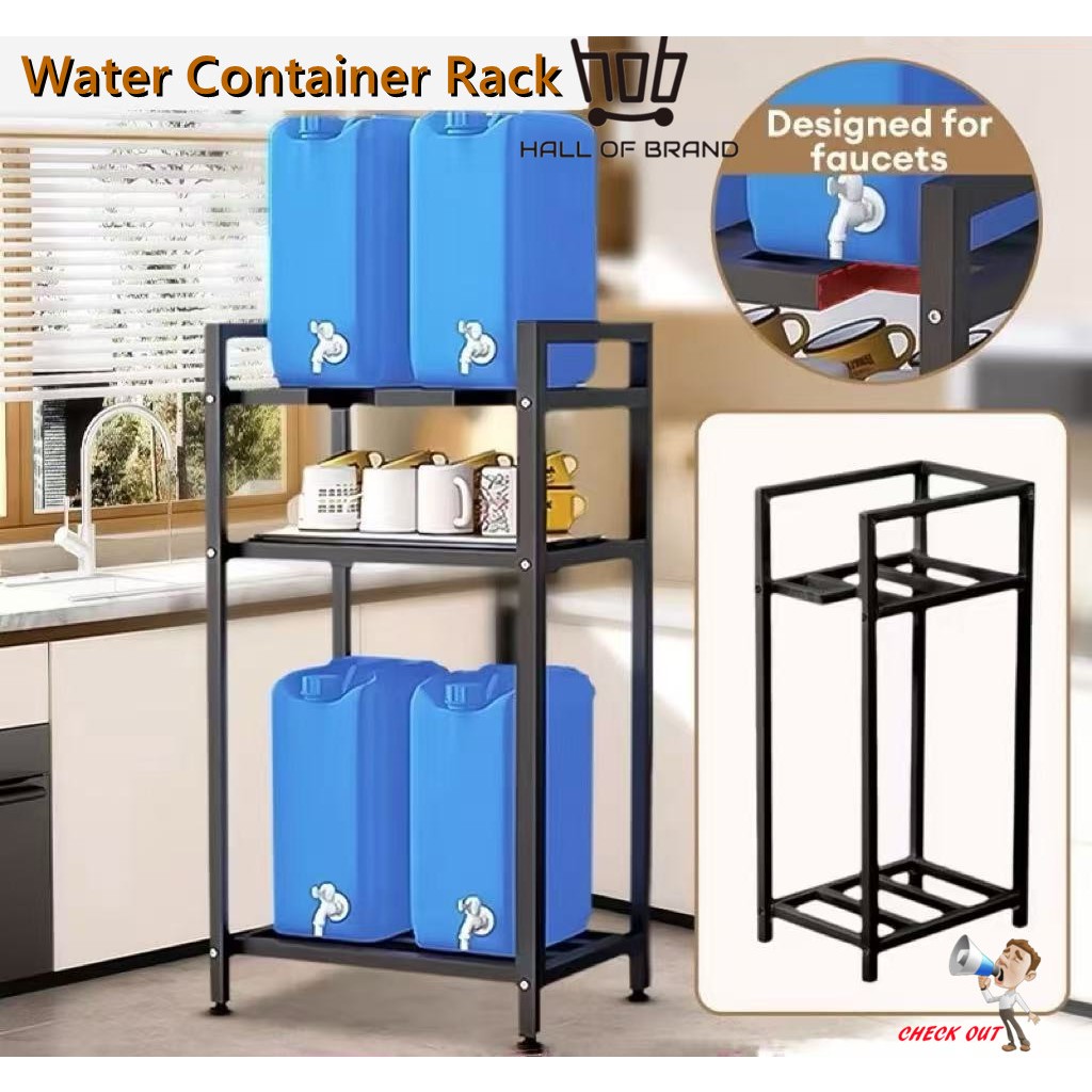Water Rack Stainless Steel Water Gallon Rack/Bracket Container Stand ...