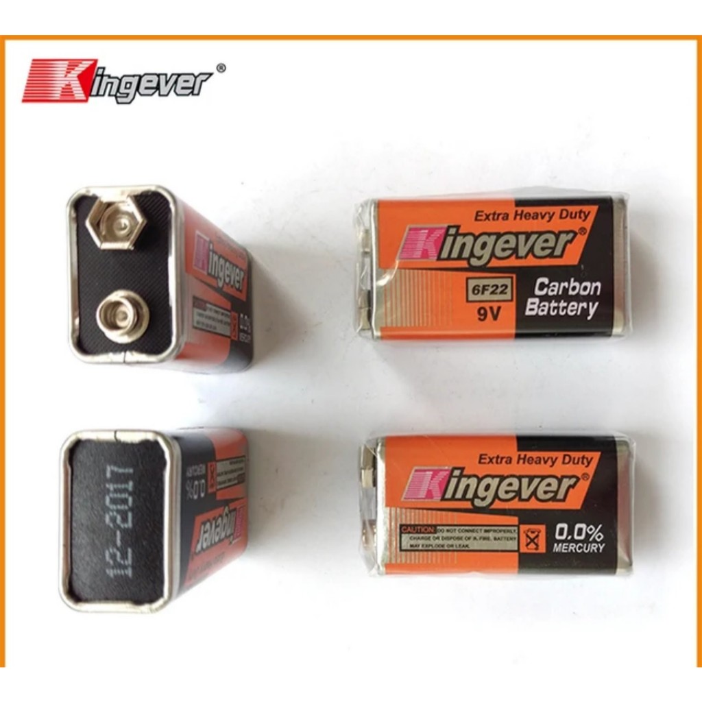BATTERY 9V KINGEVER PER PIECE | Shopee Philippines