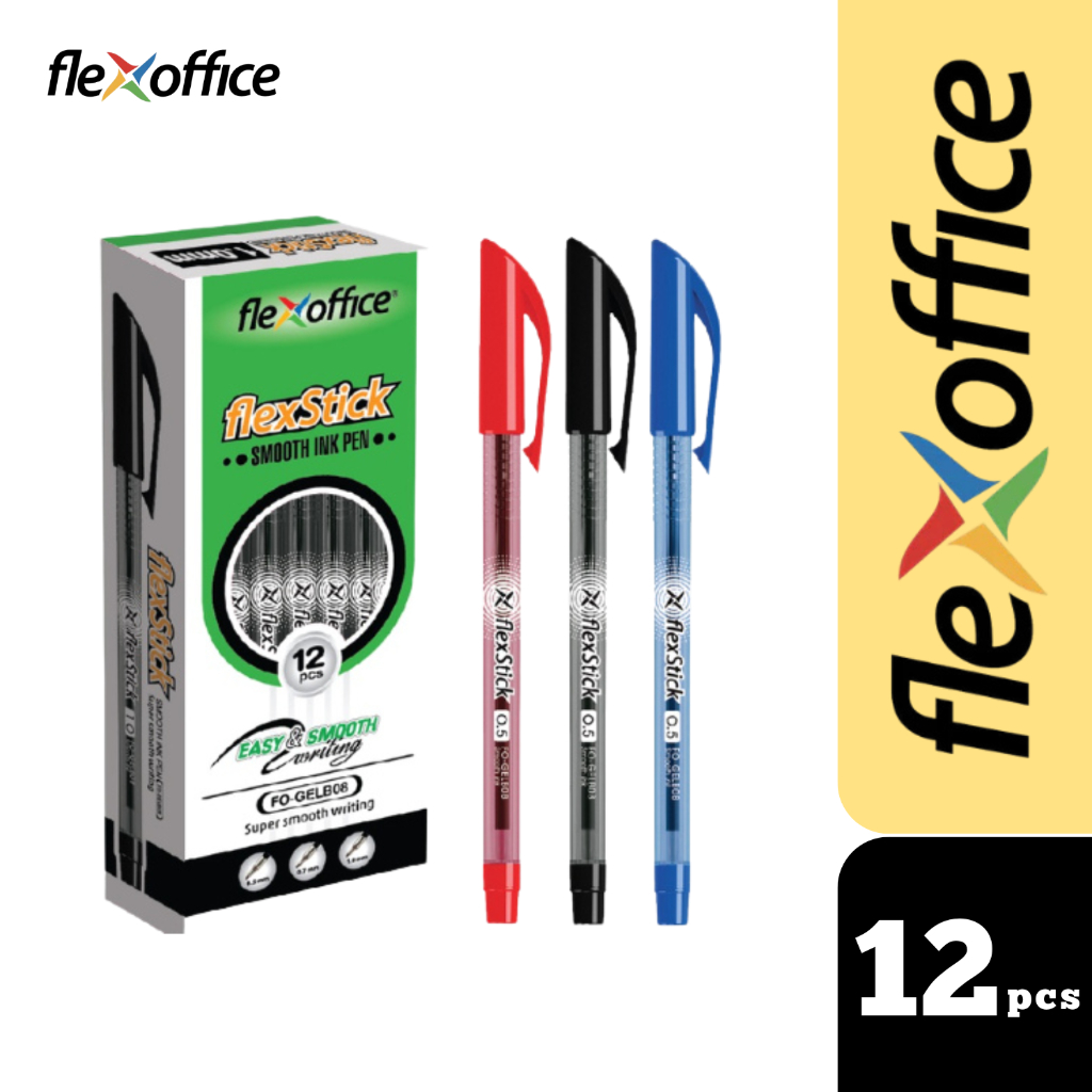 Flex stick Ballpen 12 piece per box 3 colors available Quality pen ...