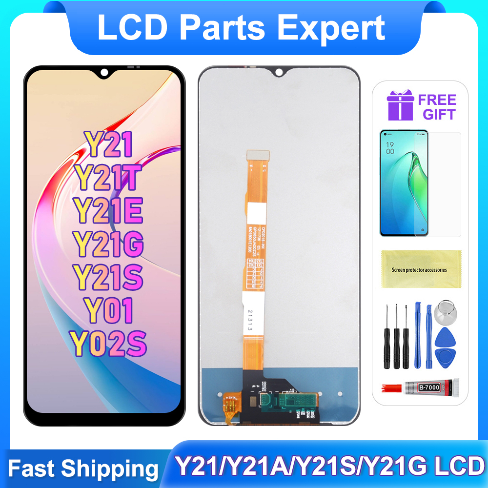 LCD For VIVO Y21 Y21T Y21E Y21G Y21S / Y01 Y02S Y32 LCD Display Touch ...