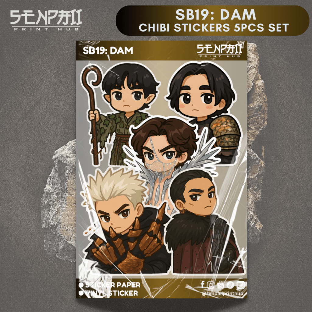 SB19: DAM CHIBI STICKERS | STICKER PAPER | VINYL STICKER | WATERPROOF ...