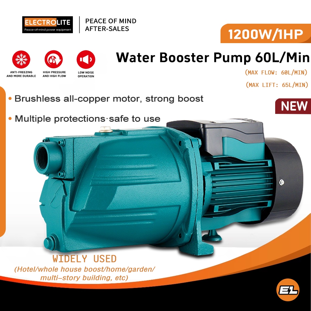 1HP Electric Jet Pump Water Pump Self Priming Jetmatic Heavy Duty Jet ...