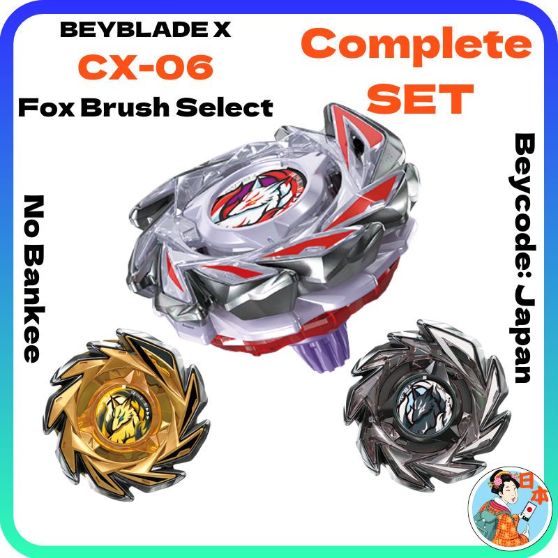 [Complete Set] Beyblade X CX-06 Fox Brush Select [No Bankee] [Beycode ...