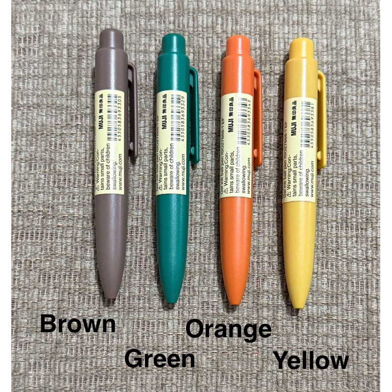 Brand New Auth Muji Compact Gel Ink Ballpoint Knock Type Pen | Shopee ...