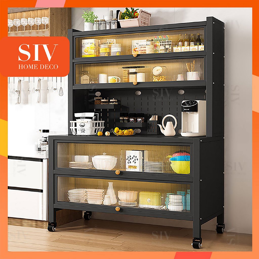 SIV Kitchen Cabinet Rack Shelves Microwave Oven Rak Kitchen Storage ...