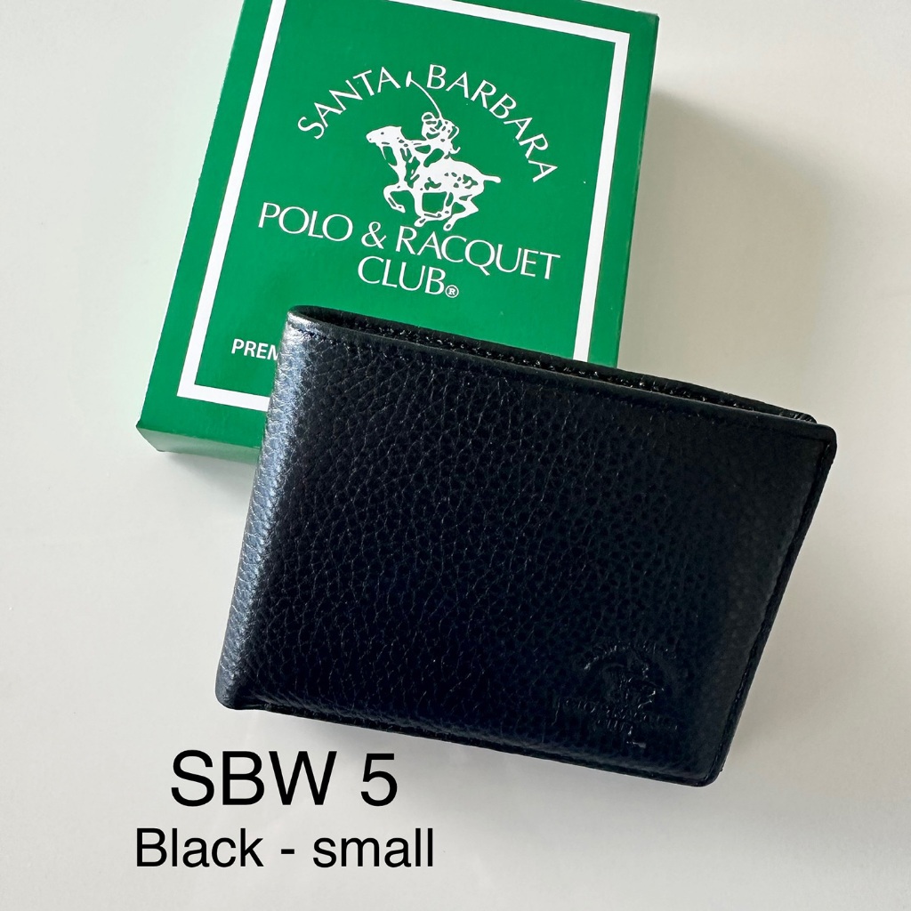 SANTA BARBARA POLO & RACQUET CLUB SBW5 Men's SMALL Bifold Leather ...