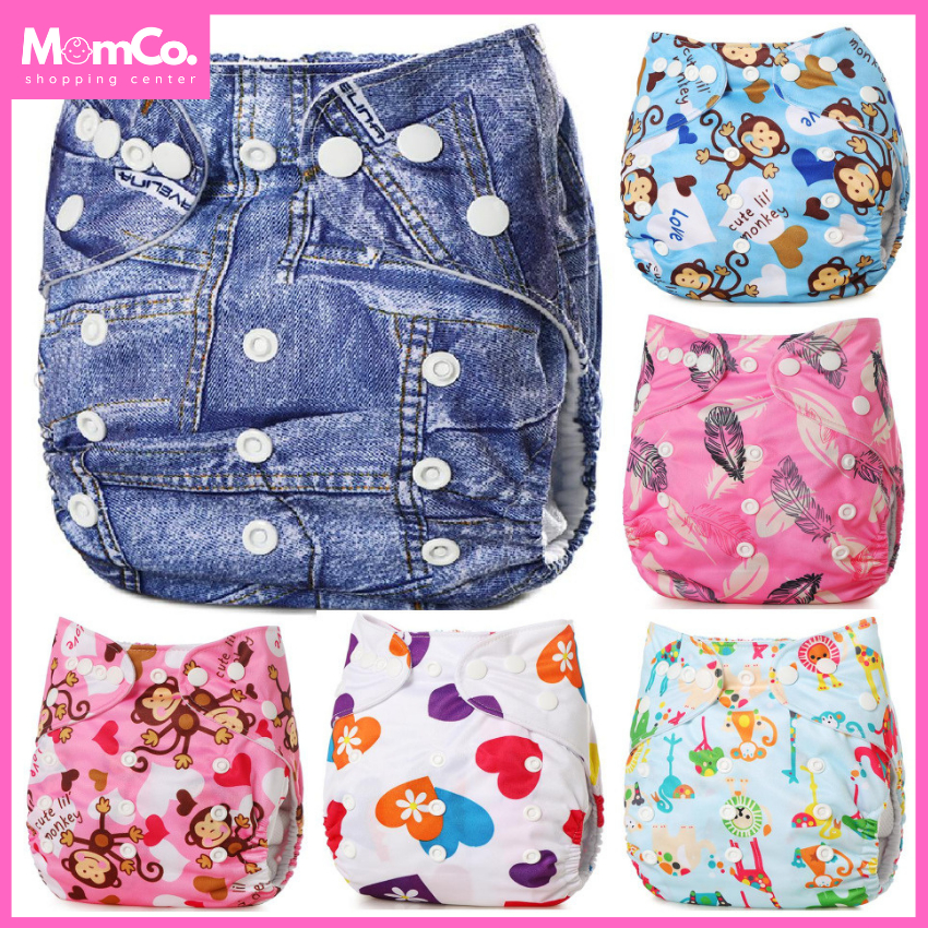 MOMCO. Reusable Baby Cloth Diaper Trunks/Briefs with Insert ...