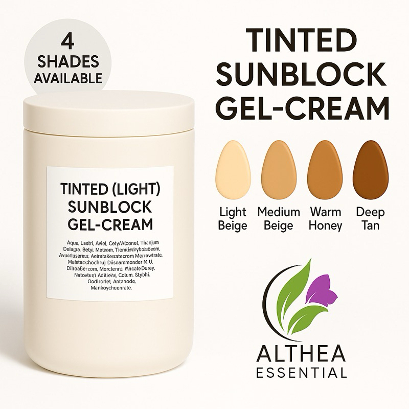 TINTED BB SUNBLOCK CREAM-GEL 1KILO/ HALF KILO/ LIGHT AND NATURAL SHADE ...