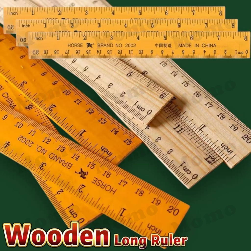 30cm Measuring Long Wooden Ruler for School | Sukat Kahoy para sa ...