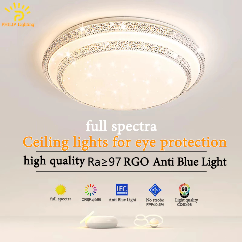 LED Ceiling Light Tri Color Lamp Bedroom Corridor Light Living Room ...