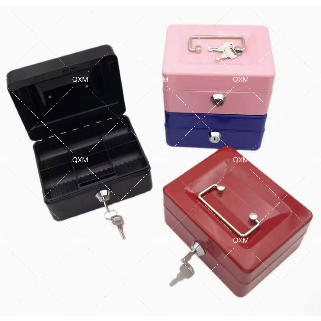 15CM Portable Steel Small Safebox Cash Coin MoneySecurity Safe ...