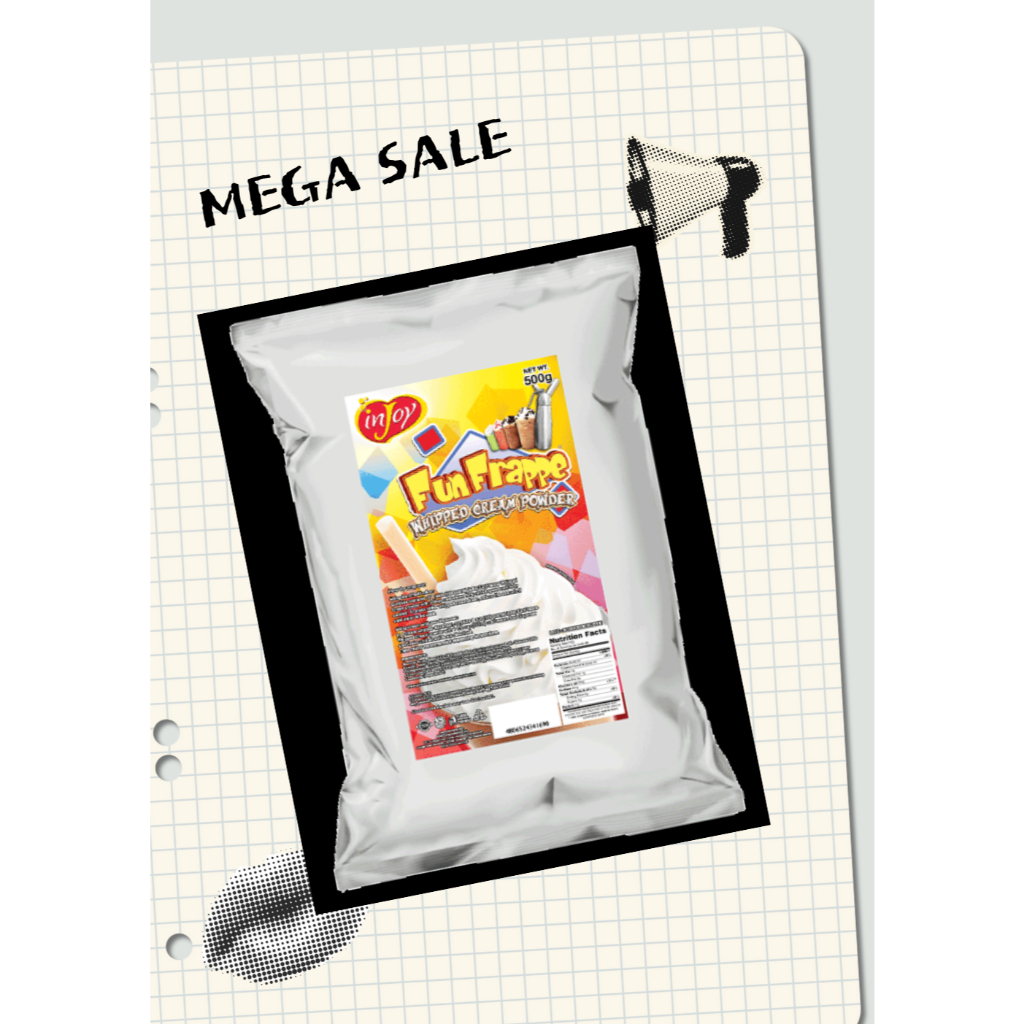 InJoy FunFrappe Whipped Cream Powder 500g (Bagsak Presyo) | Shopee ...