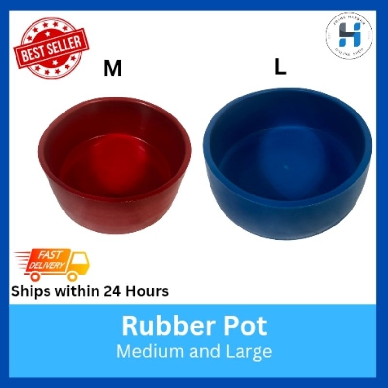 Rubber Pot Medium & Large Chicken, Bird, Pigeon, Cat, Dog, Hamster ...