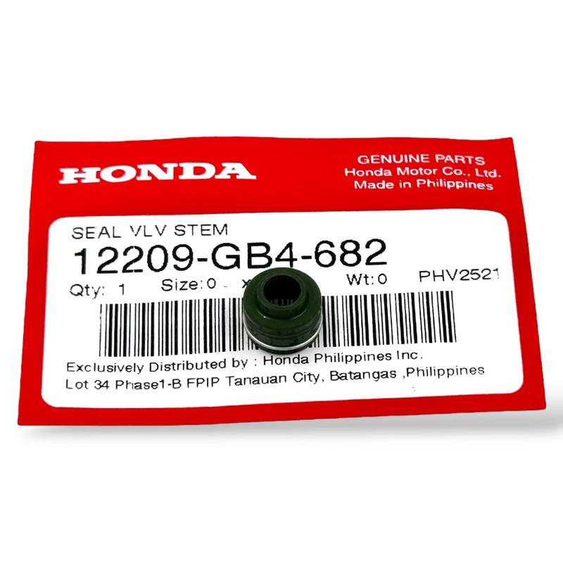HONDA GENUINE VALVE SEAL CLICK 125/150, PCX 150 12209-GB4-682 (1PC ...