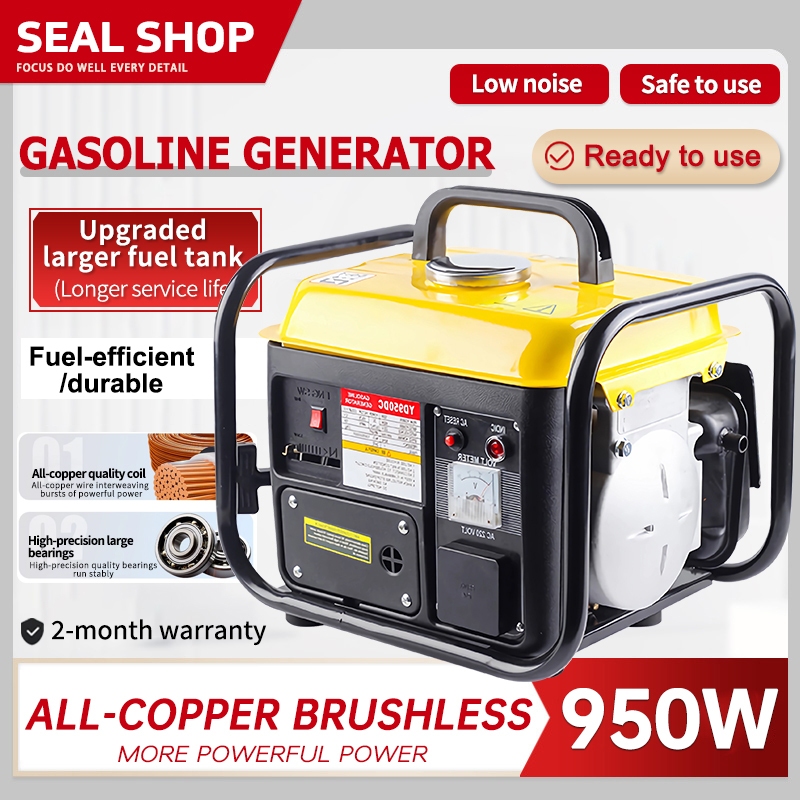 Portable 950W/2HP Double Cylinder Gasoline Generator High Quality 2 ...