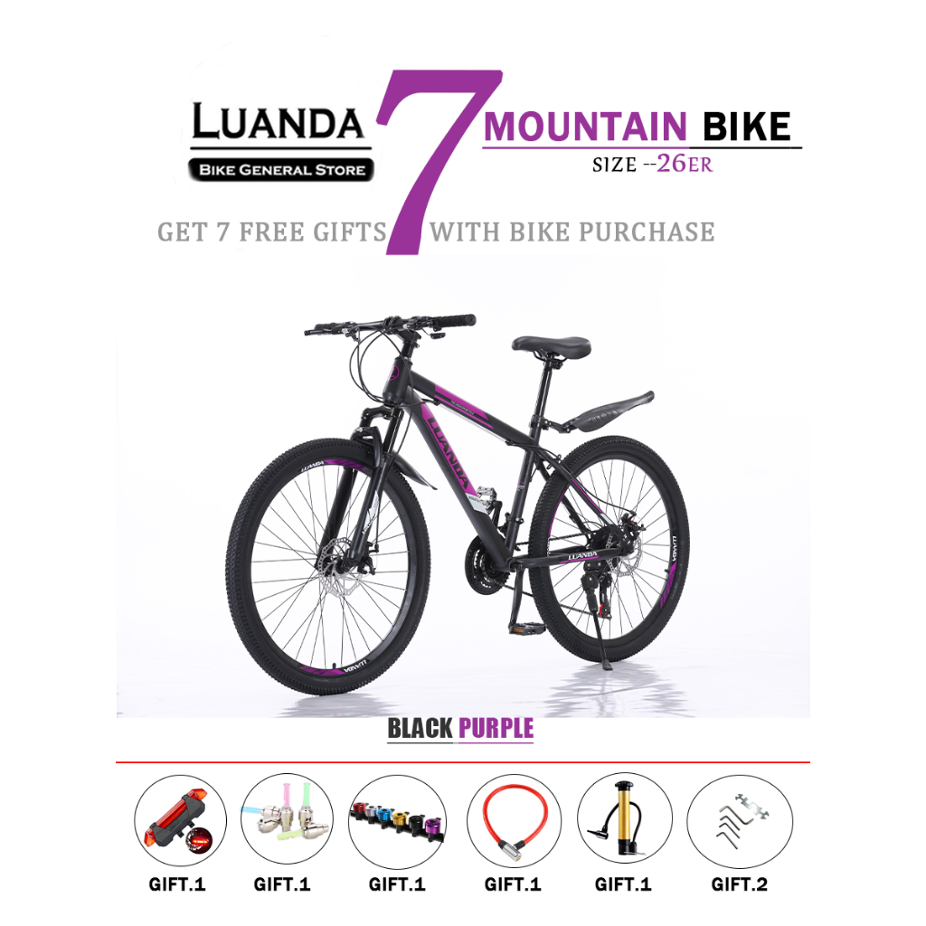 LUANDA Mountain bike 26 inch mountain bike 3*7/21 speed adult bike ...