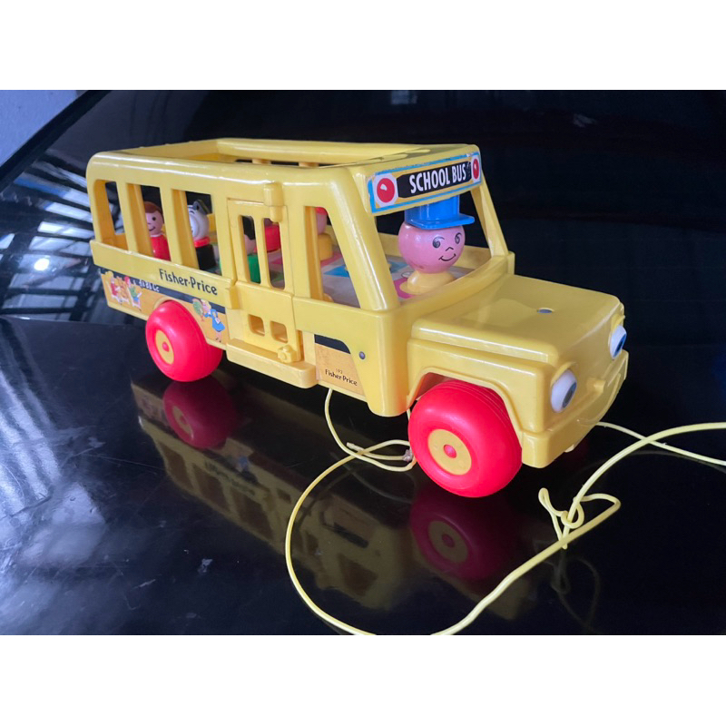 Fisher-Price Vintage 1965 School Bus Classic Toy Vehicle | Shopee ...