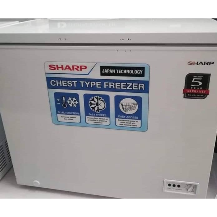 Brand New Original SHARP 5cuft Chest type inverter freezer frost free ...