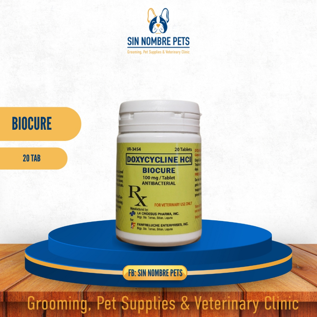 Biocure For Pets 20 tablets Doxycycline hci antibaterial lc dox lc vit ...