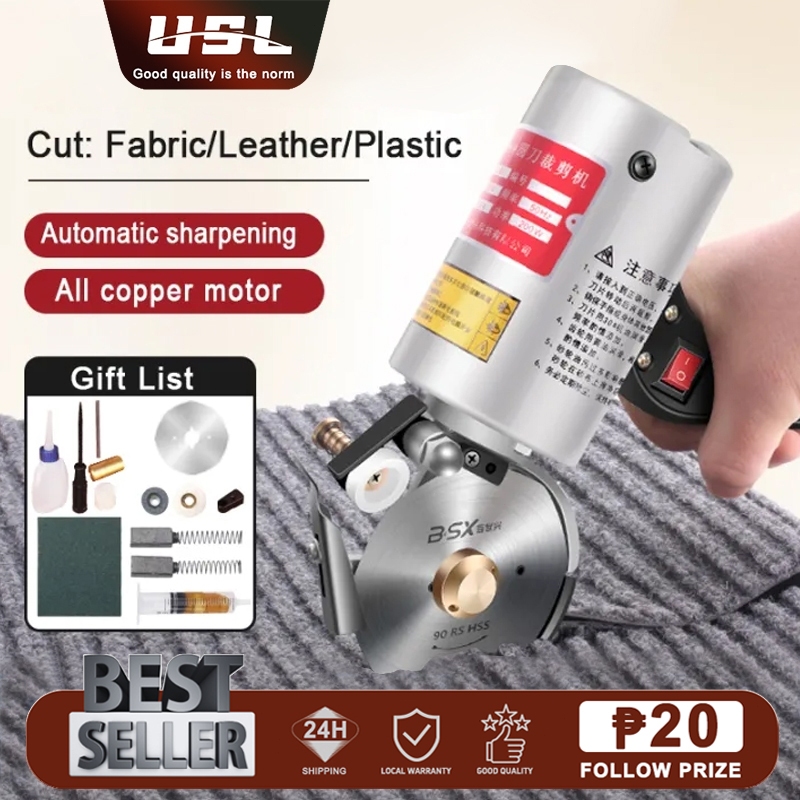 【Special Offer】Electric Round knife Clothing Cutting Machine 220V ...