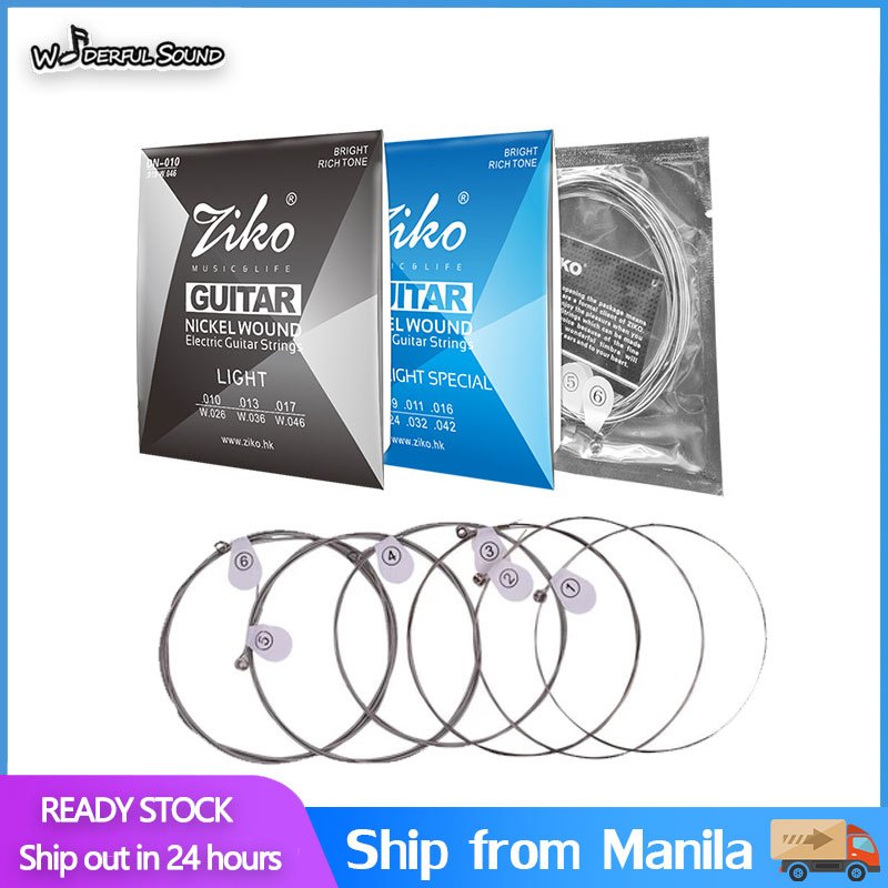 ZIKO DN-010 009 Nanoweb Coating Nickel Plated Steel Electric Guitar ...