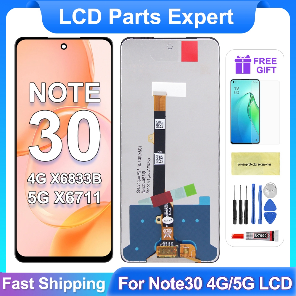 LCD For Infinix Note 30 4G 5G /X6711 X6833 LCD Display Touch Screen ...