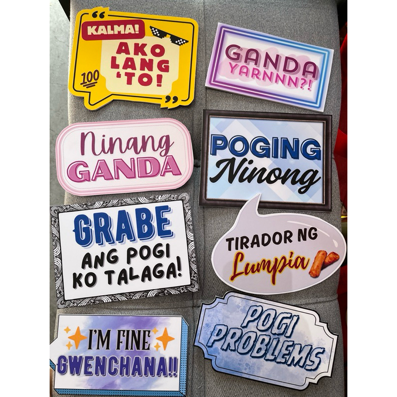 Per Piece Sintraboard Photobooth Props Unique Designs | Shopee Philippines