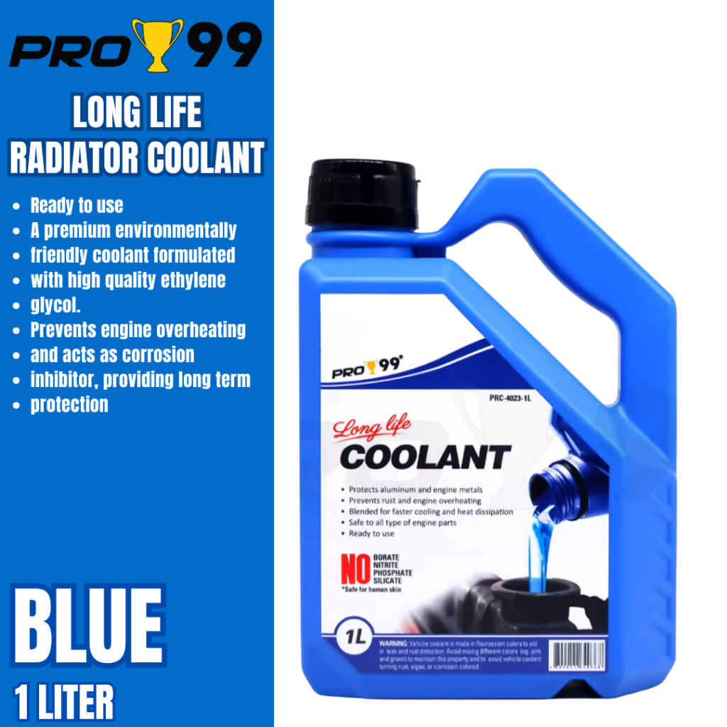 COOLANT 1 LITER Pro99 BLUE (Ready to Use) | Shopee Philippines
