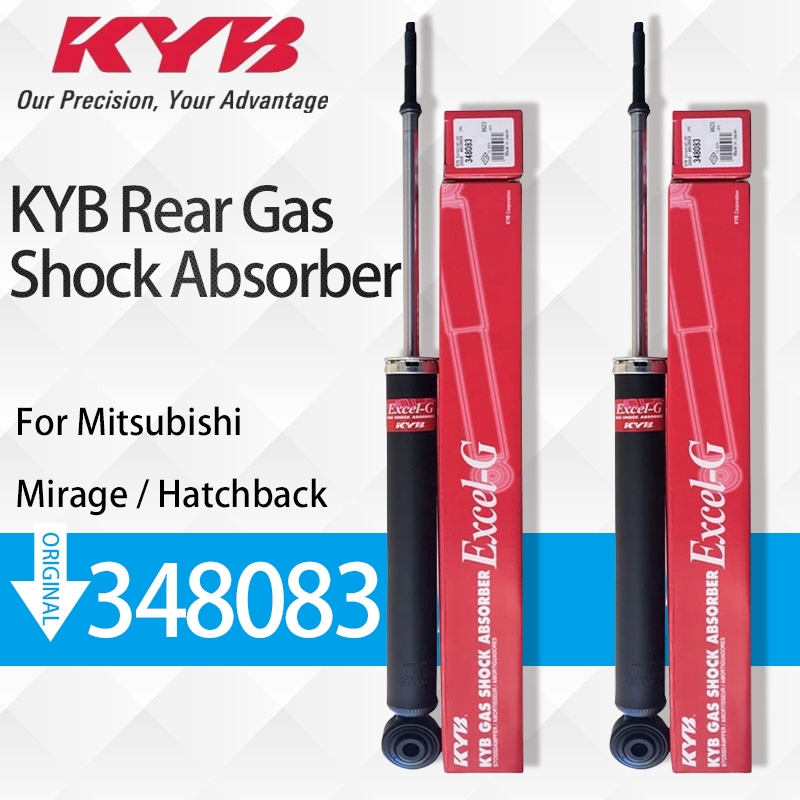 KYB Rear Gas Shock Absorber 348083 for Mitsubishi Mirage Hatchback , G4 ...
