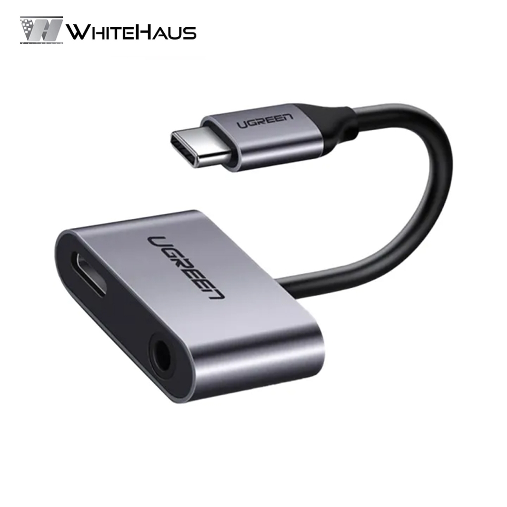 UGREEN Type-C Male To 3.5mm Audio+ Type-C Female Adapter (CM193/50596) | Shopee Philippines