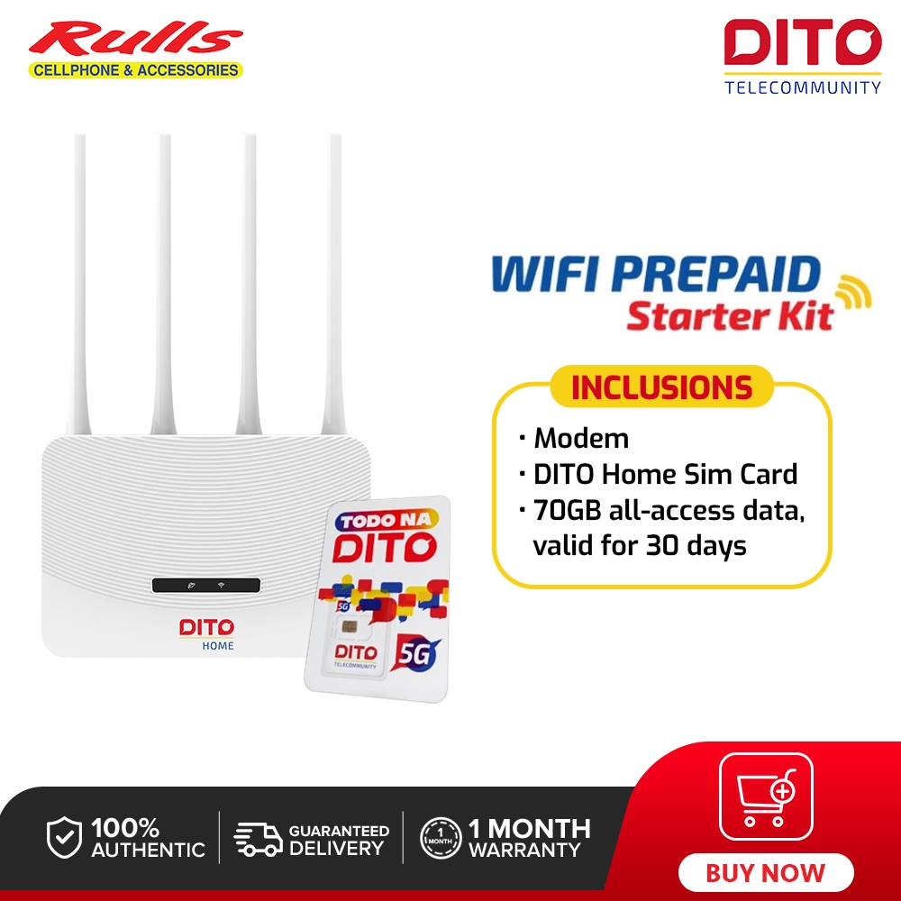 DITO Home WiFi Prepaid Starter Kit with 70GB Data | Shopee Philippines