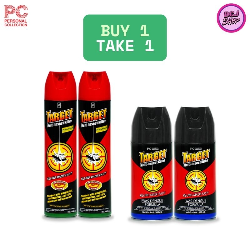PERSONAL COLLECTION Target Multi-Insect Killer 600mL/300mL Mosquito ...