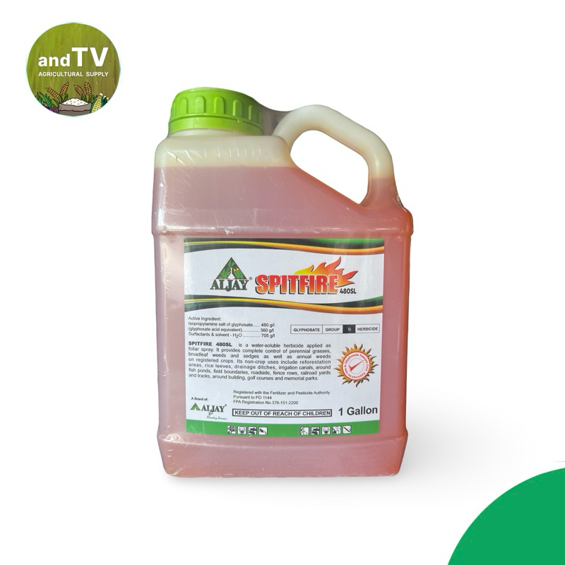 SPITFIRE Herbicide 480SL 1 Gallon by Aljay ~ Glyphosate | Shopee ...