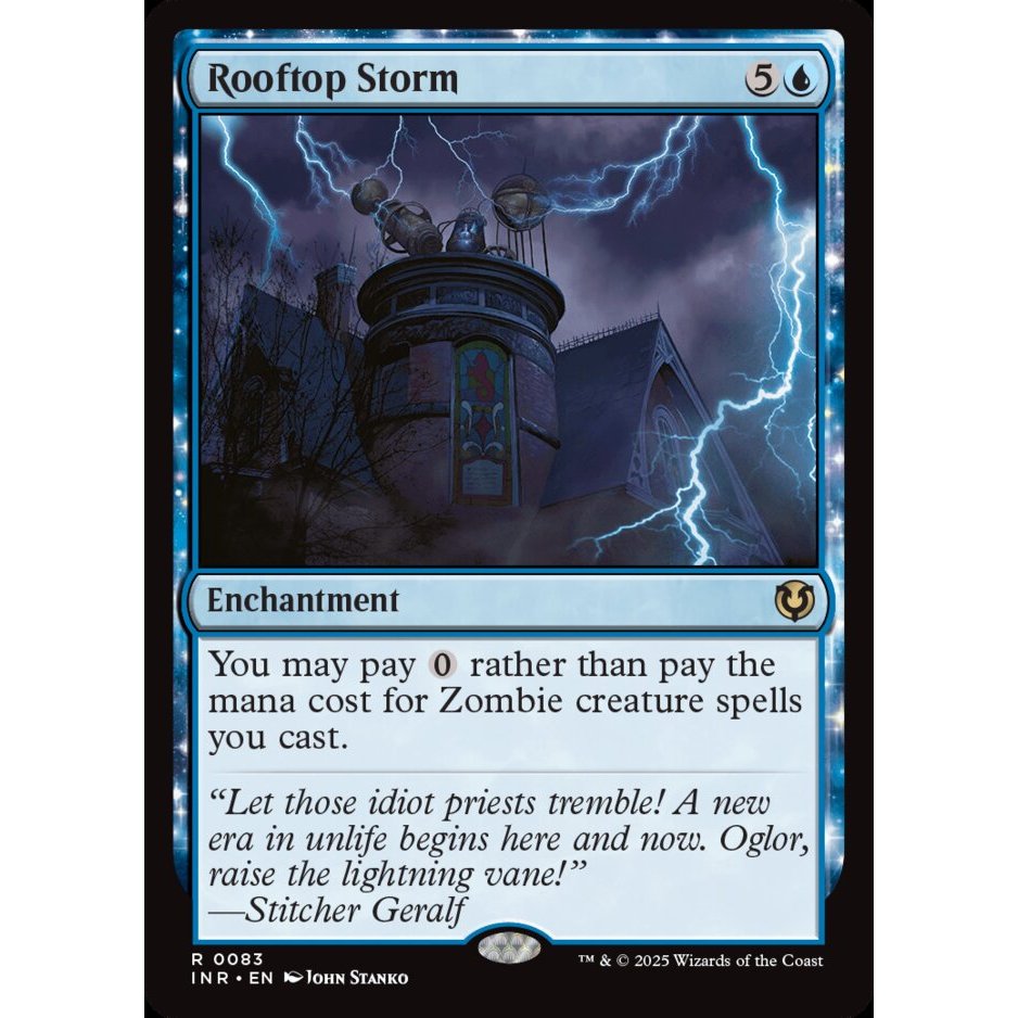 Rooftop Storm - Innistrad Remastered (INR) - BLUE | Shopee Philippines