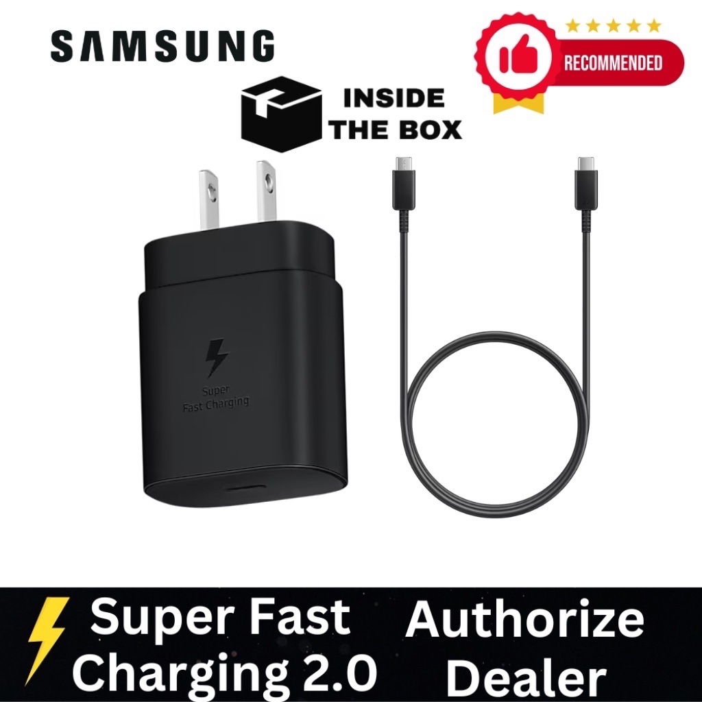 Original SAM 25W Super Fast Charger Set SFC for s20 s21 s22 s23 s24 ...