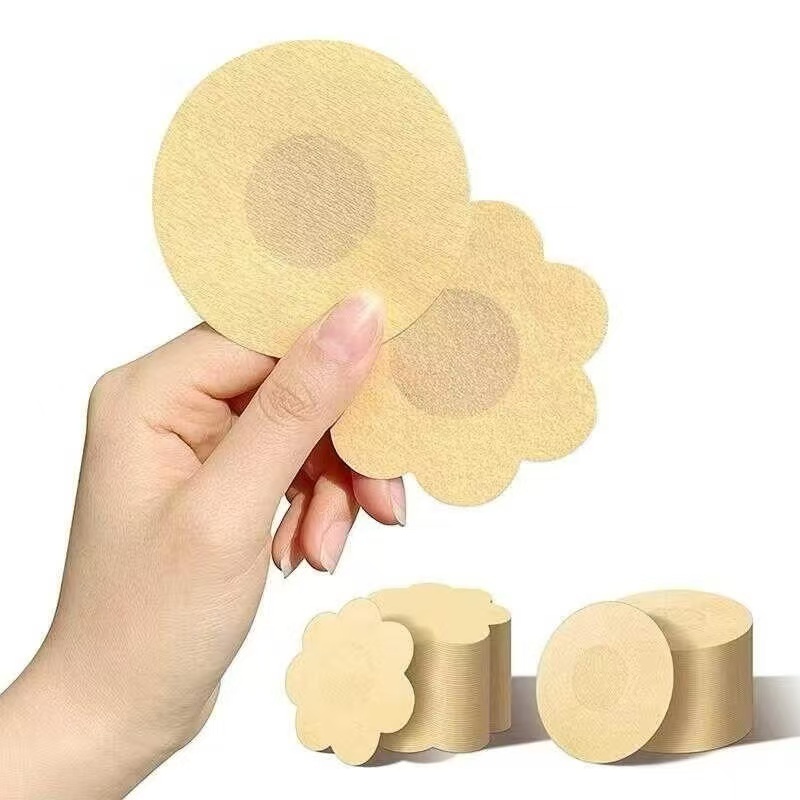 5Pairs Breathable Nvisible Nipples Gather Solid Color Nipple Stickers ...