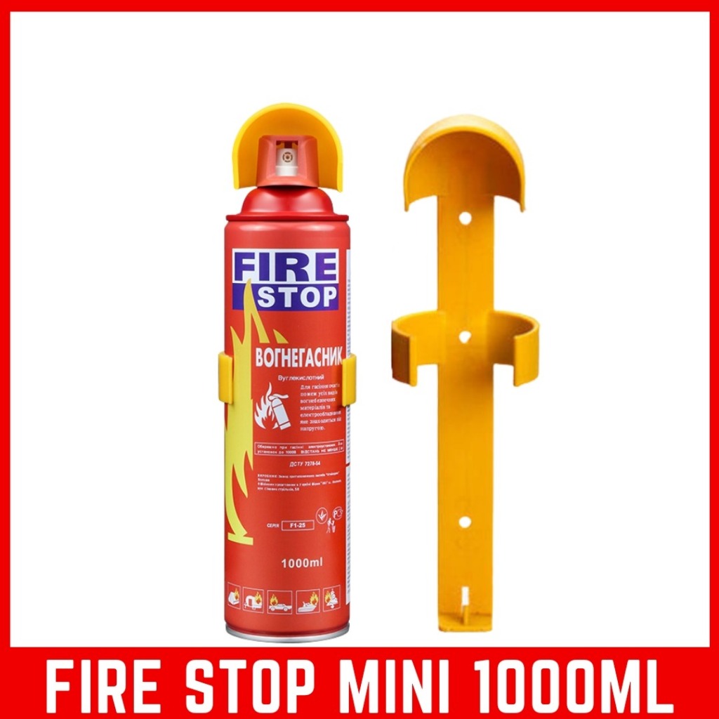 Fire Stop Mini Fire Extinguisher 1000/500ML | Shopee Philippines