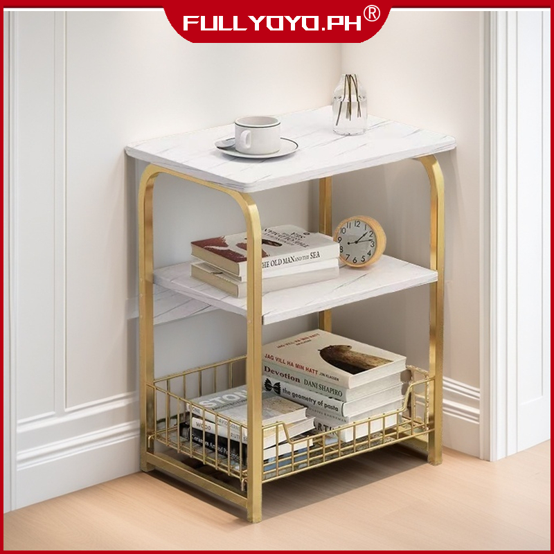 COD Ready Stock 3-Tier Modern Wooden Veneer Table Coffee Table ...