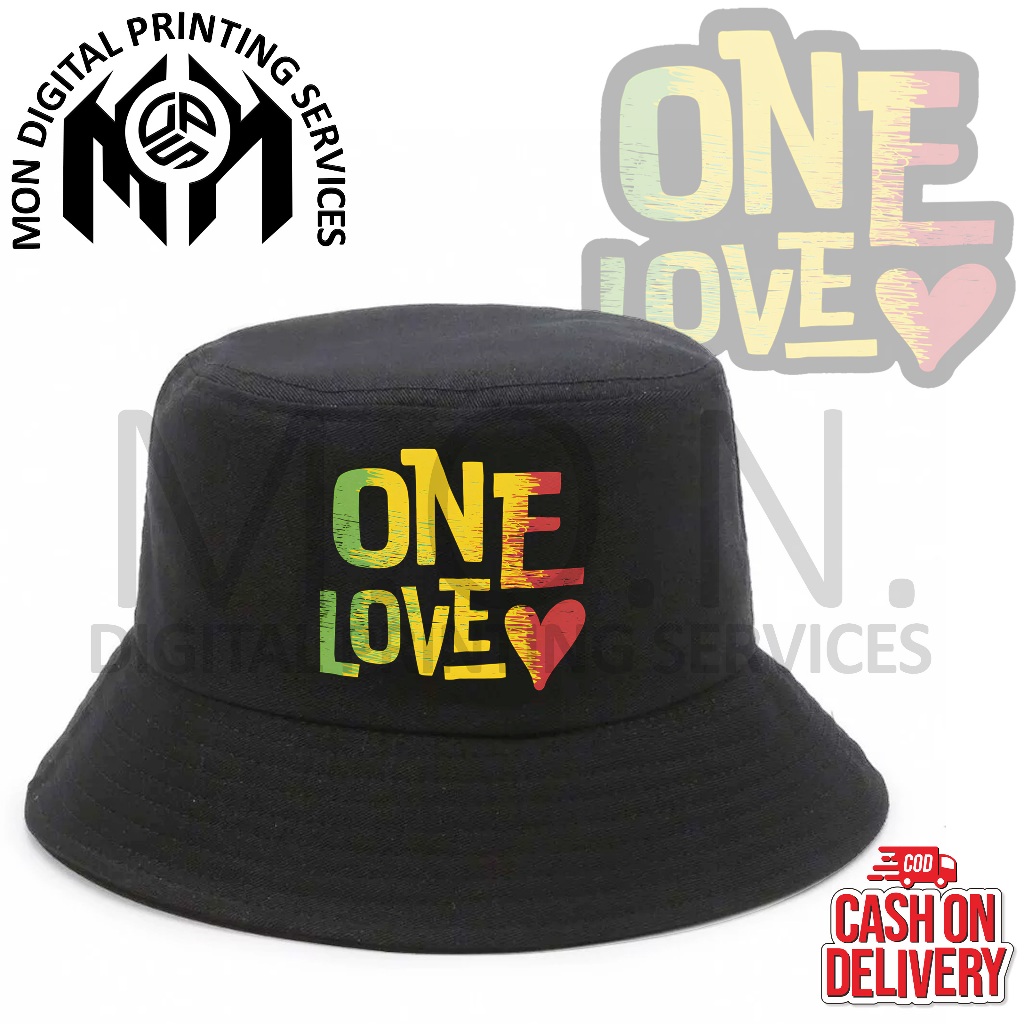 One Love Rasta/Reggae Bucket Hat Fashion UNISEX for MEN and WOMEN | Mon ...