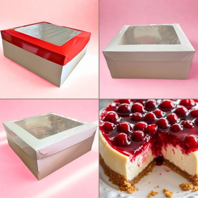 12x12x5 Cake Box with Window 10 pcs | Shopee Philippines