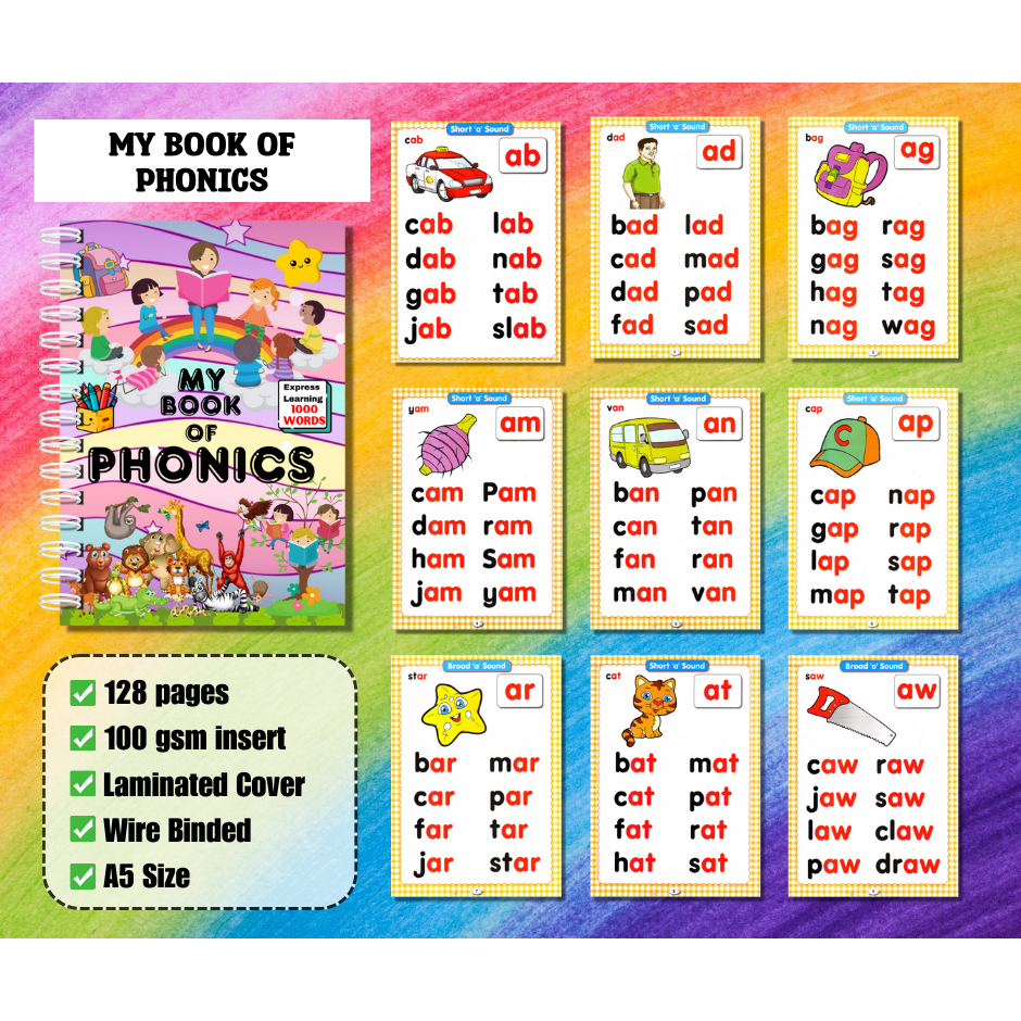 My Book of Phonics – Learn Letter Sounds, Blending & Reading for Early ...