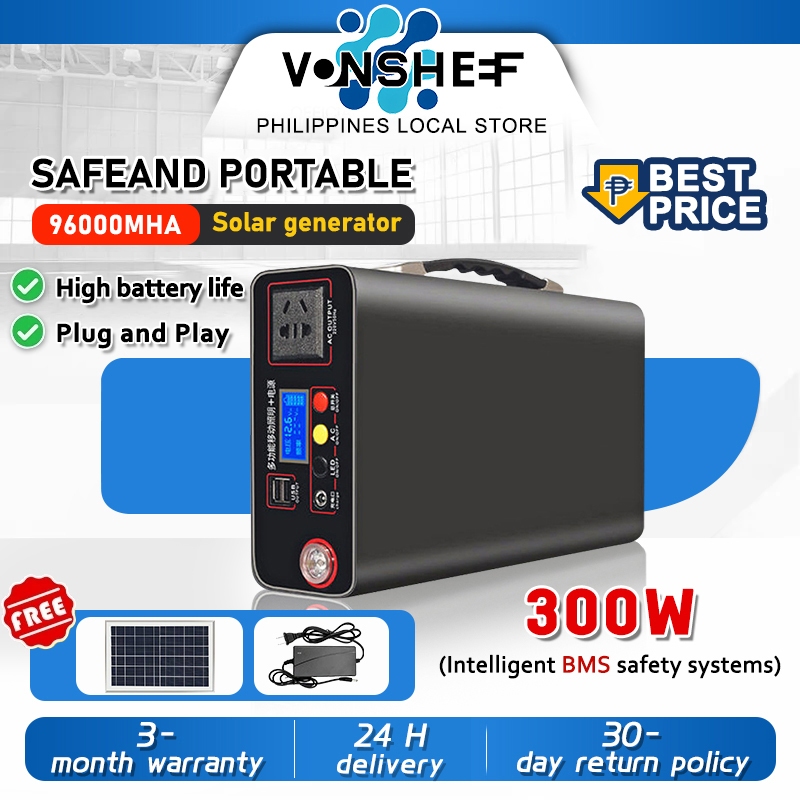 Power Station 220V/300W Power Station 96000mAh Multi-Function Portable ...