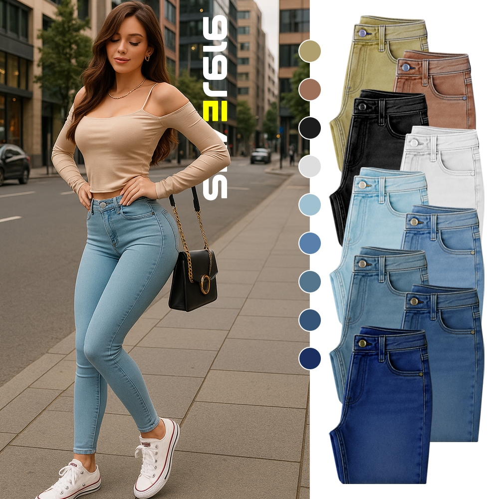 919 JEANS : High Waist Trendy Fashion Jeans Stretchable and Comfortable ...
