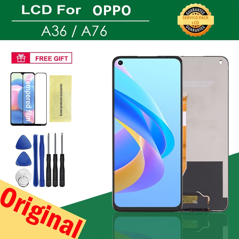 100% Tested For OPPO A36 A76 LCD Original Display LCD Touch Screen ...