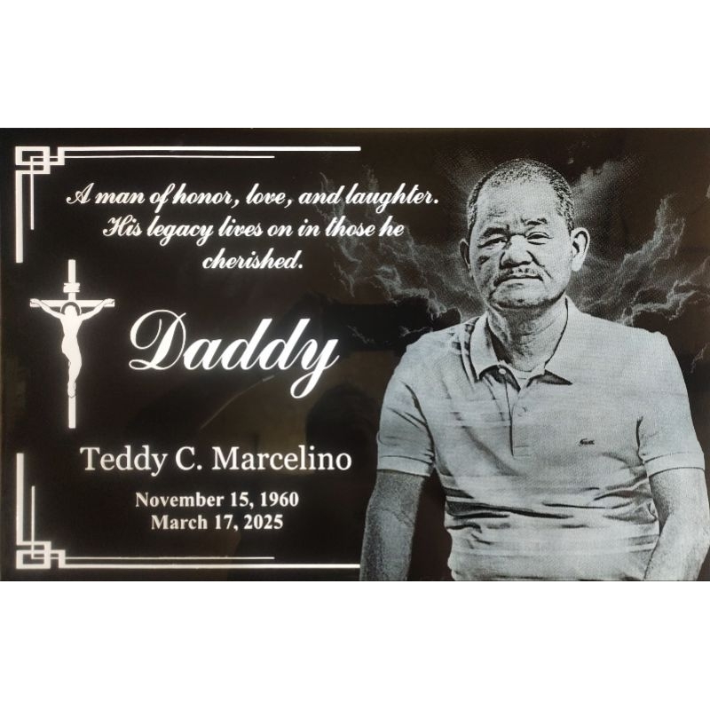 Laser Engraved Lapida GRANITE 15x24in | Shopee Philippines