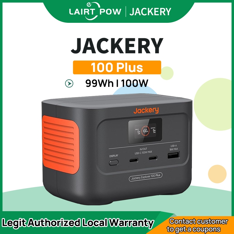 Jackery Explorer 100 Plus Portable Power Station 99Wh Lifepo4 Battery ...