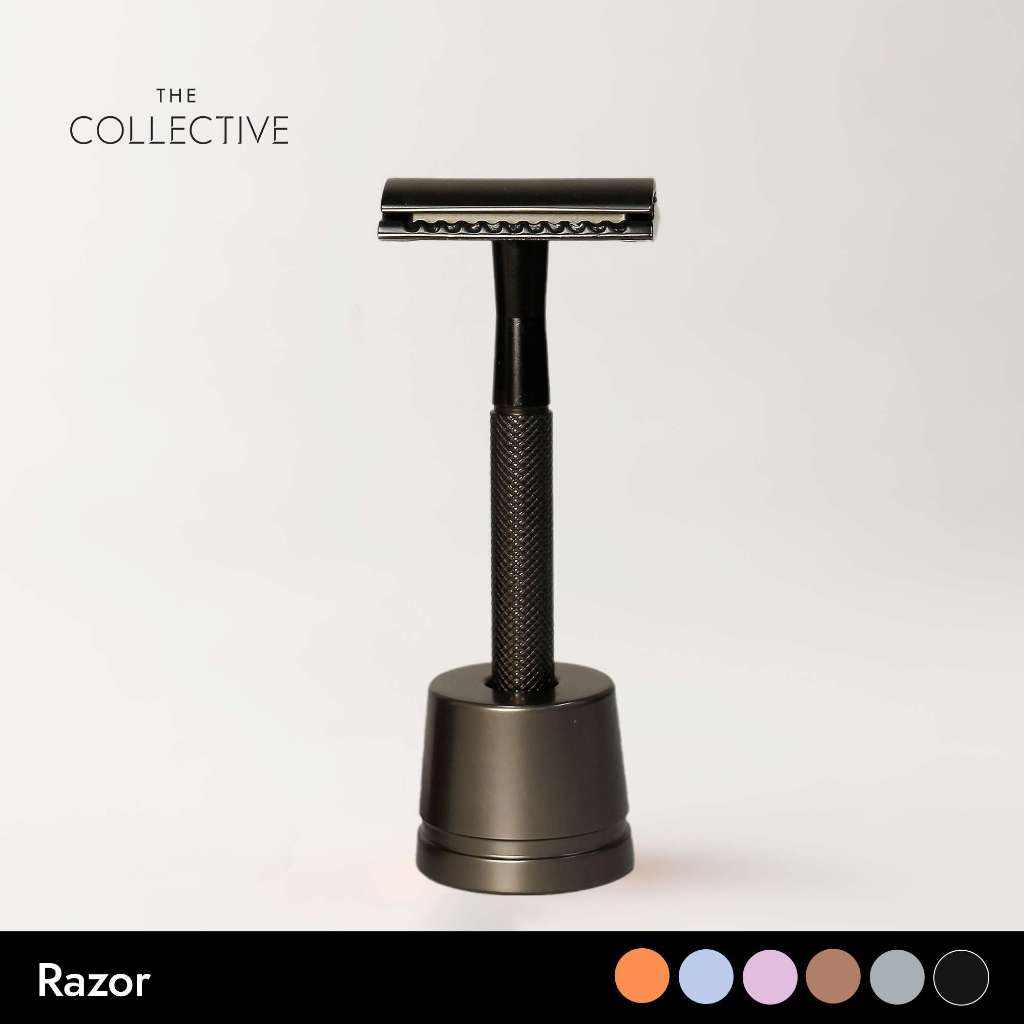The Collective Razor in Smoke w/ 10 refillable blades (Reusable | Easy ...