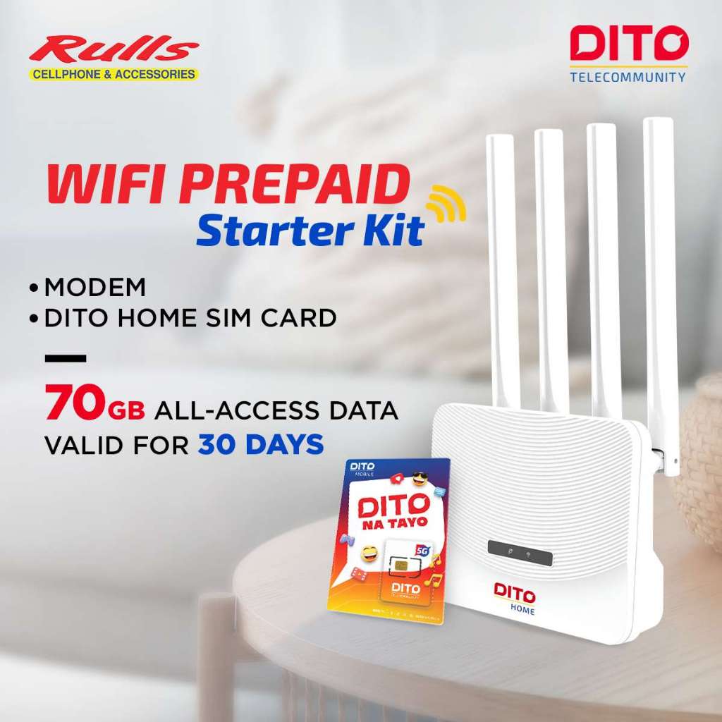 DITO Home WiFi Prepaid Starter Kit with 70GB Data | Shopee Philippines