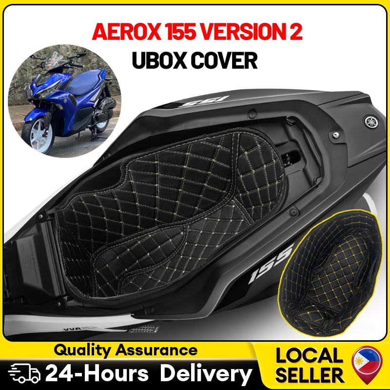 Yamaha Aerox 155 v1/v2 Compartment Cover Prenium UBOX Seat Leather ...