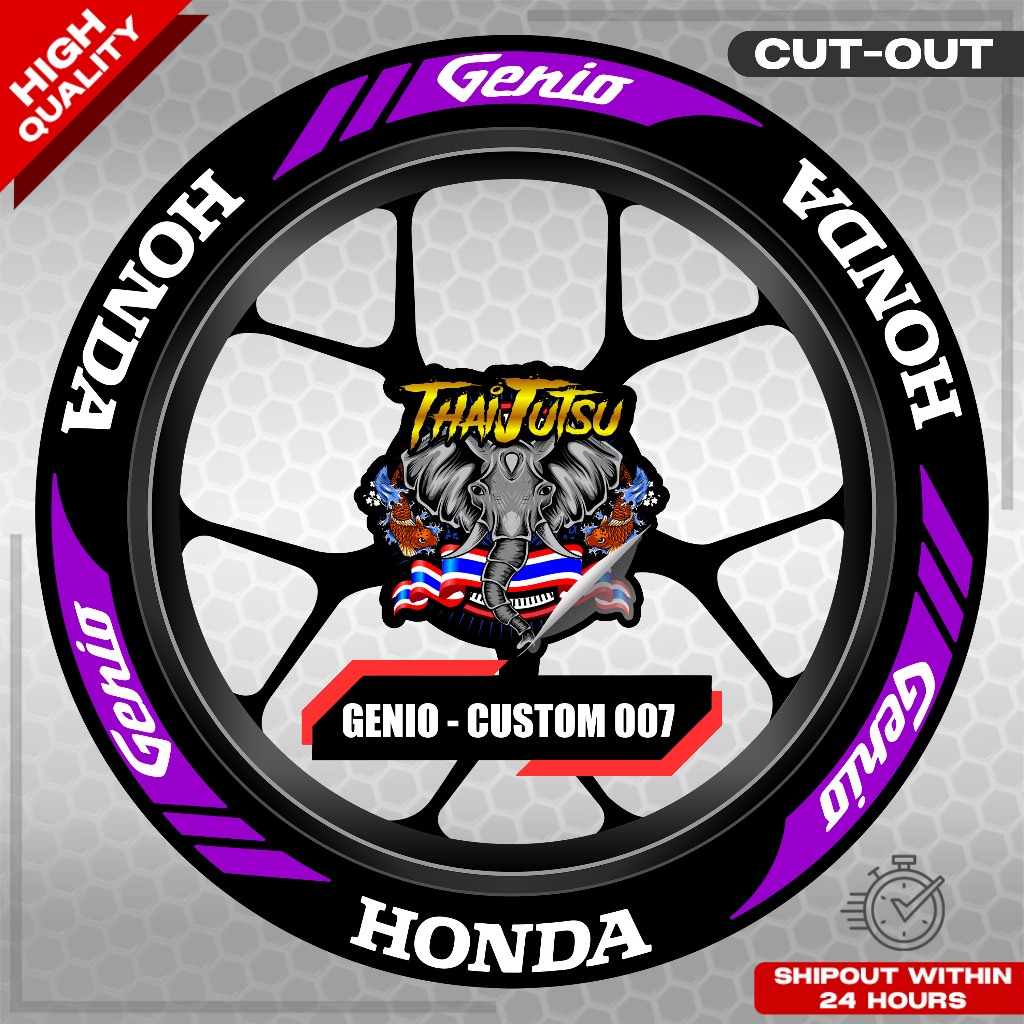GENIO MAG STICKER SET ( 2 MAGS ) - CUSTOM 007 | VINYL WATERPROOF CUT ...
